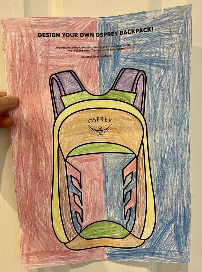 Osprey Colouring Competition Winners | Osprey x Kendal Mountain Festival