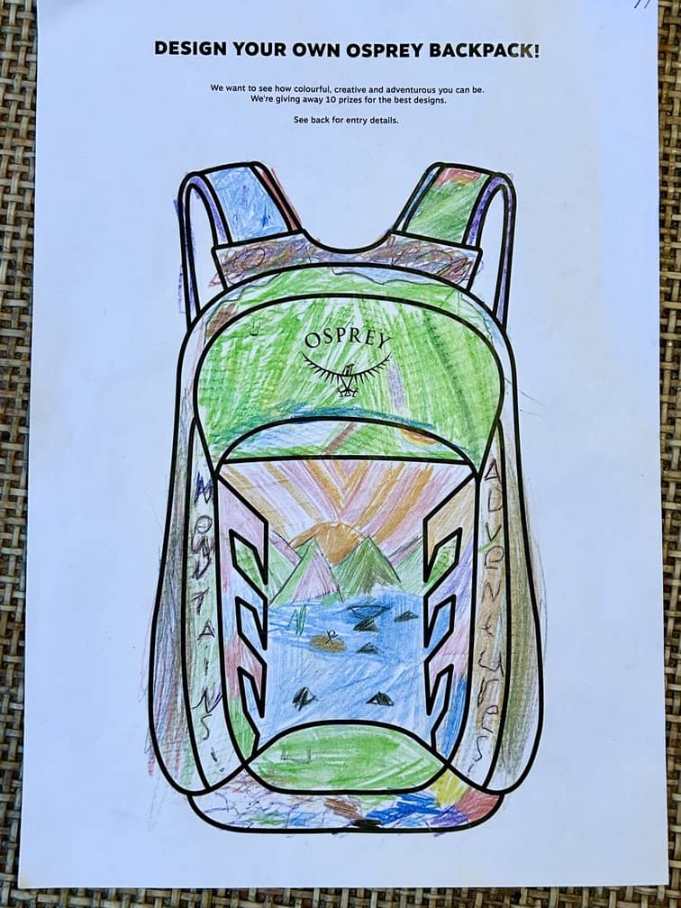 Osprey Colouring Competition Winners | Osprey x Kendal Mountain Festival