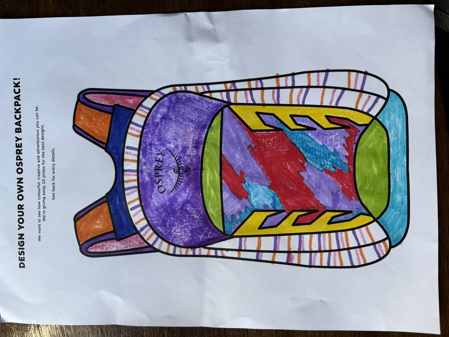 Osprey Colouring Competition Winners | Osprey x Kendal Mountain Festival